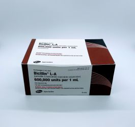 BICILLIN LA 600MU 1ML 1" PED