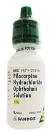 PILOCARPINE OPT SOL 1% 15ML EA