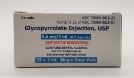 GLYCOPYRROLATE INJ, USP VIAL .4MG 2ML