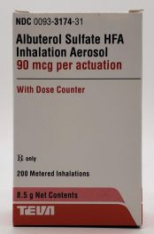 ALBUTEROL SULFATE HFA INHALATION AEROSOL WITH DOSE COUNTER 90MCG 200 ...