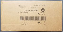 CSR Wrap 15X15, Blue, Non-Woven, Fluid Resistant, Sterilization, Case