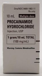 PROCAINAMIDE HCI INJ, USP MDV 100MG/ML 10ML