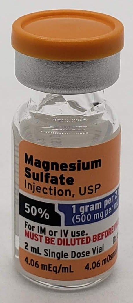 magnesium sulfate solution dose
