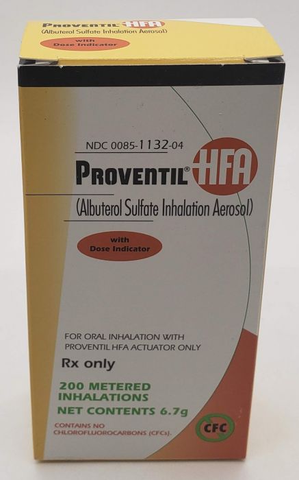 proventil inhaler size